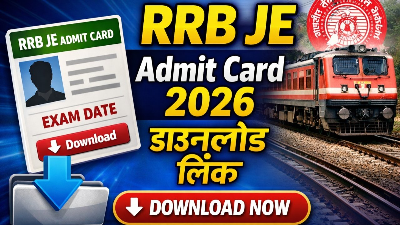 RRB JE Admit Card 2026 : RRB JE Admit Card 2026 Download Link - shpresult