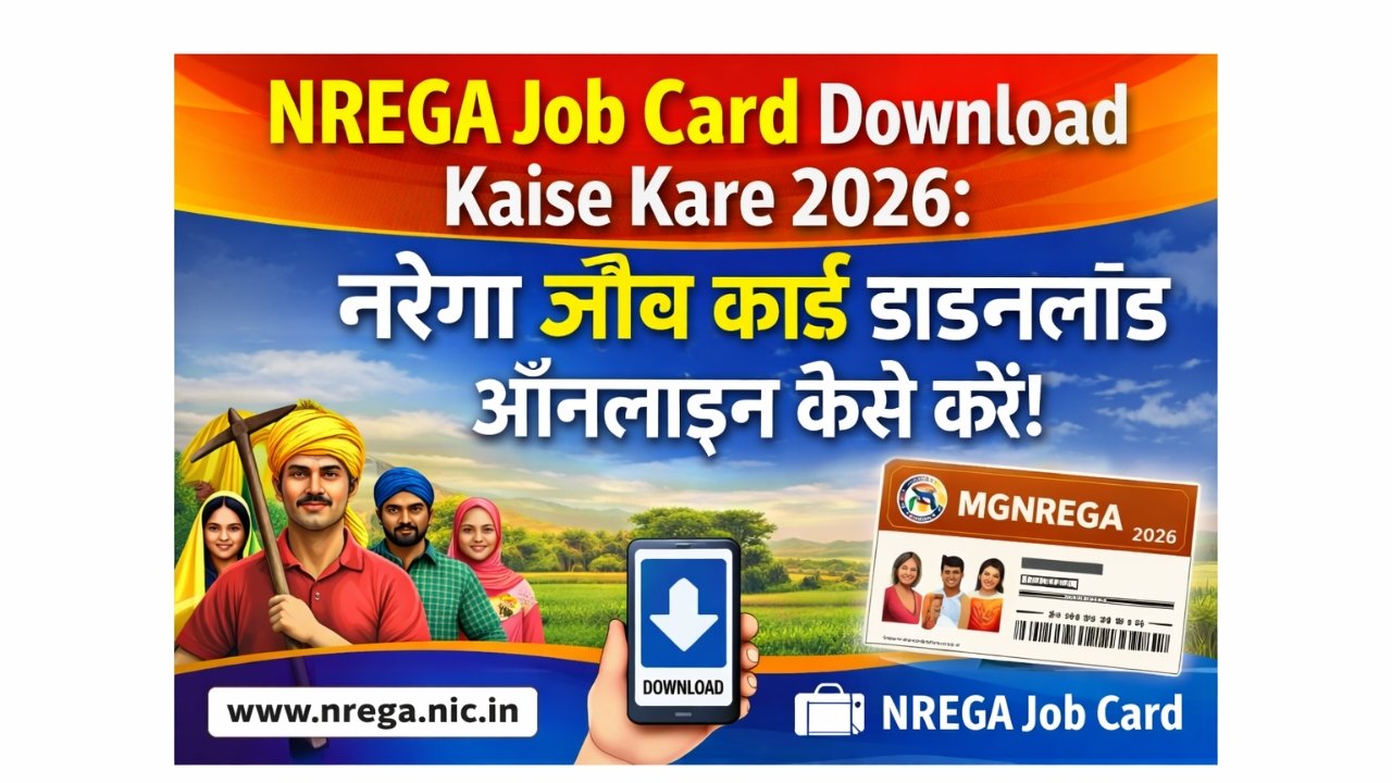 NREGA Job Card Download Kaise Kare 2026 : नरेगा जॉब कार्ड डाउनलोड ...
