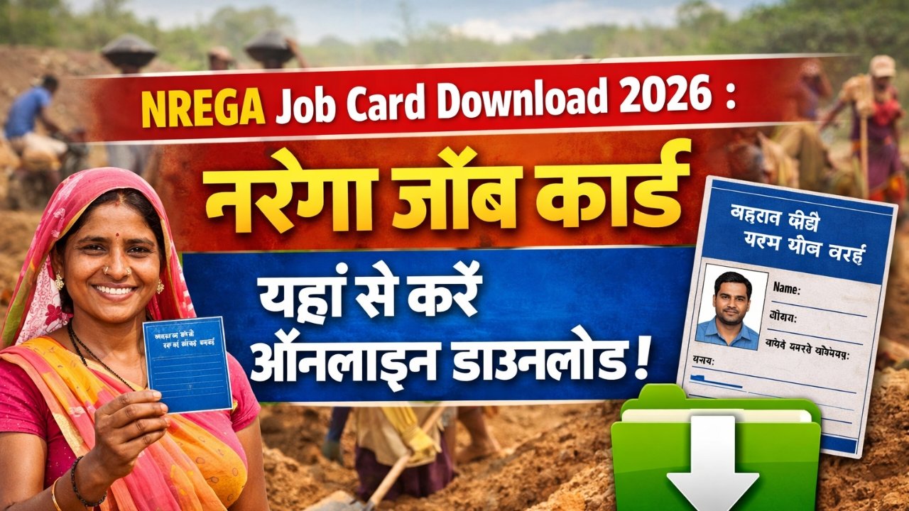 NREGA Job Card Download 2026 : नरेगा जॉब कार्ड यहां से करें ऑनलाइन ...